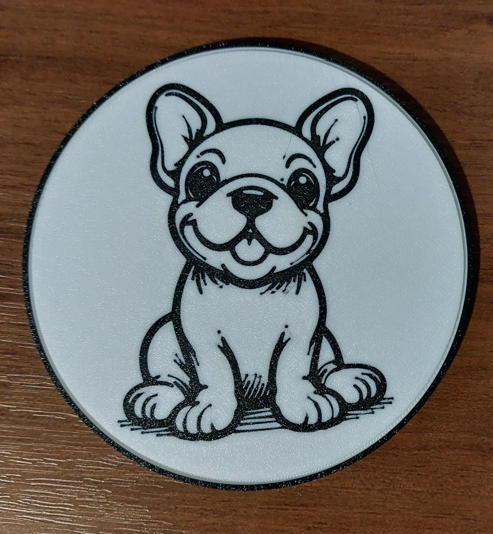 French Bulldog coaster by CustomCreations MakerWorld: Download Free 3D ...