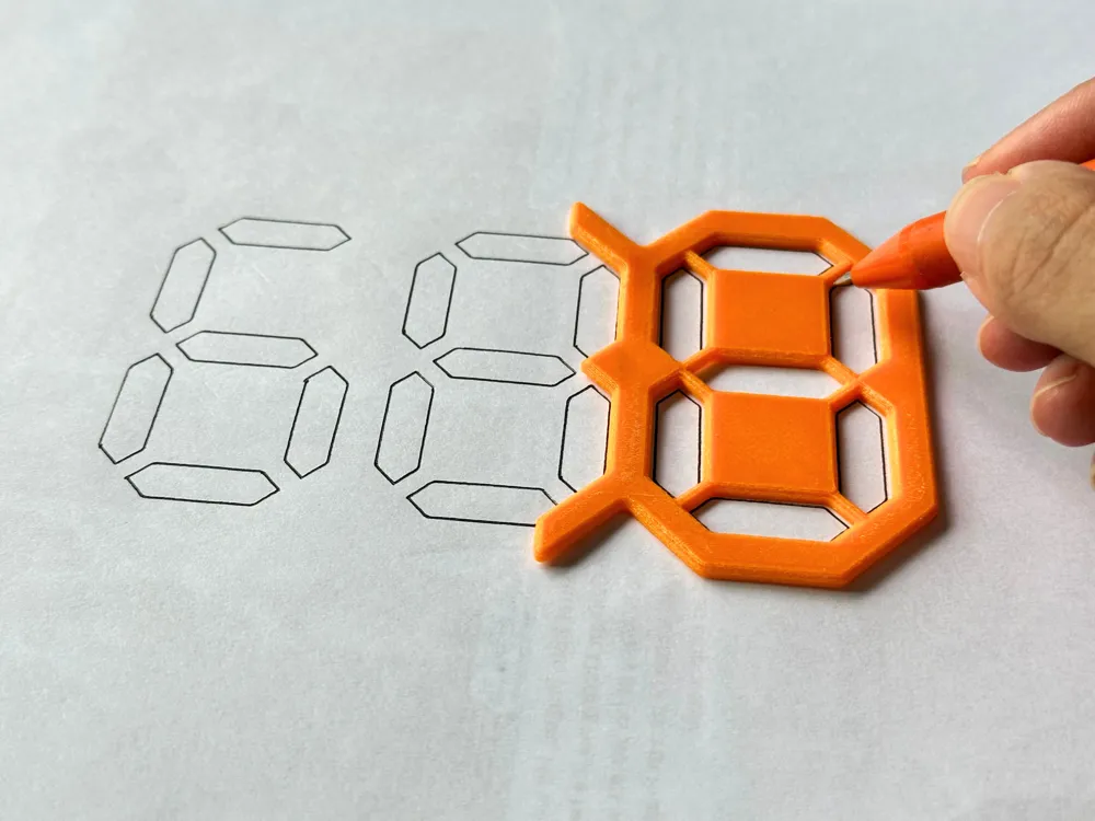 Seven-Segment Alphanumeric Lettering Guide - Free 3D Print Model ...