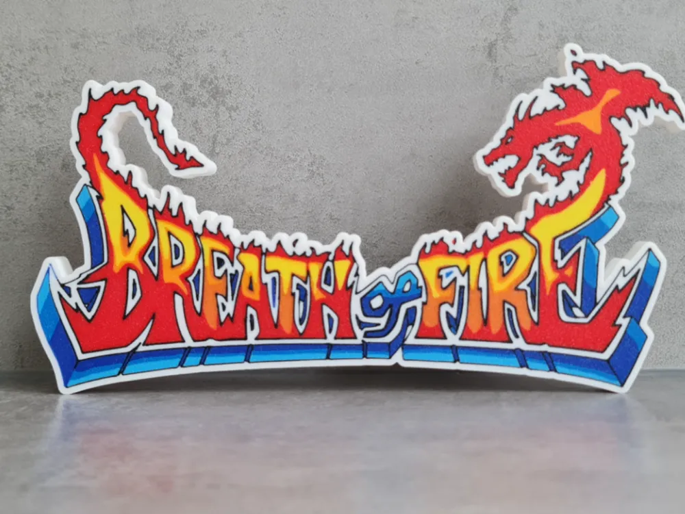 Breath of Fire Logo / Sign - Free 3D Print Model - MakerWorld