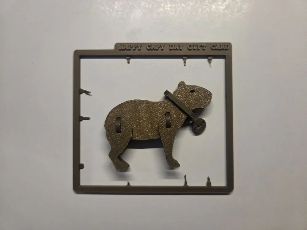 Capybara Kit Card - Free 3D Print Model - MakerWorld