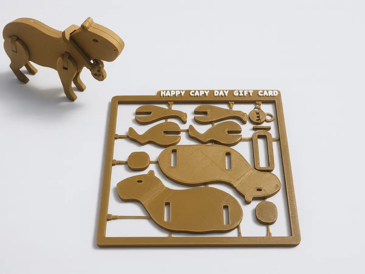Capybara Kit Card - Free 3D Print Model - MakerWorld