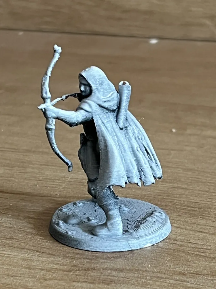 miniature d and d elf archer - Free 3D Print Model - MakerWorld
