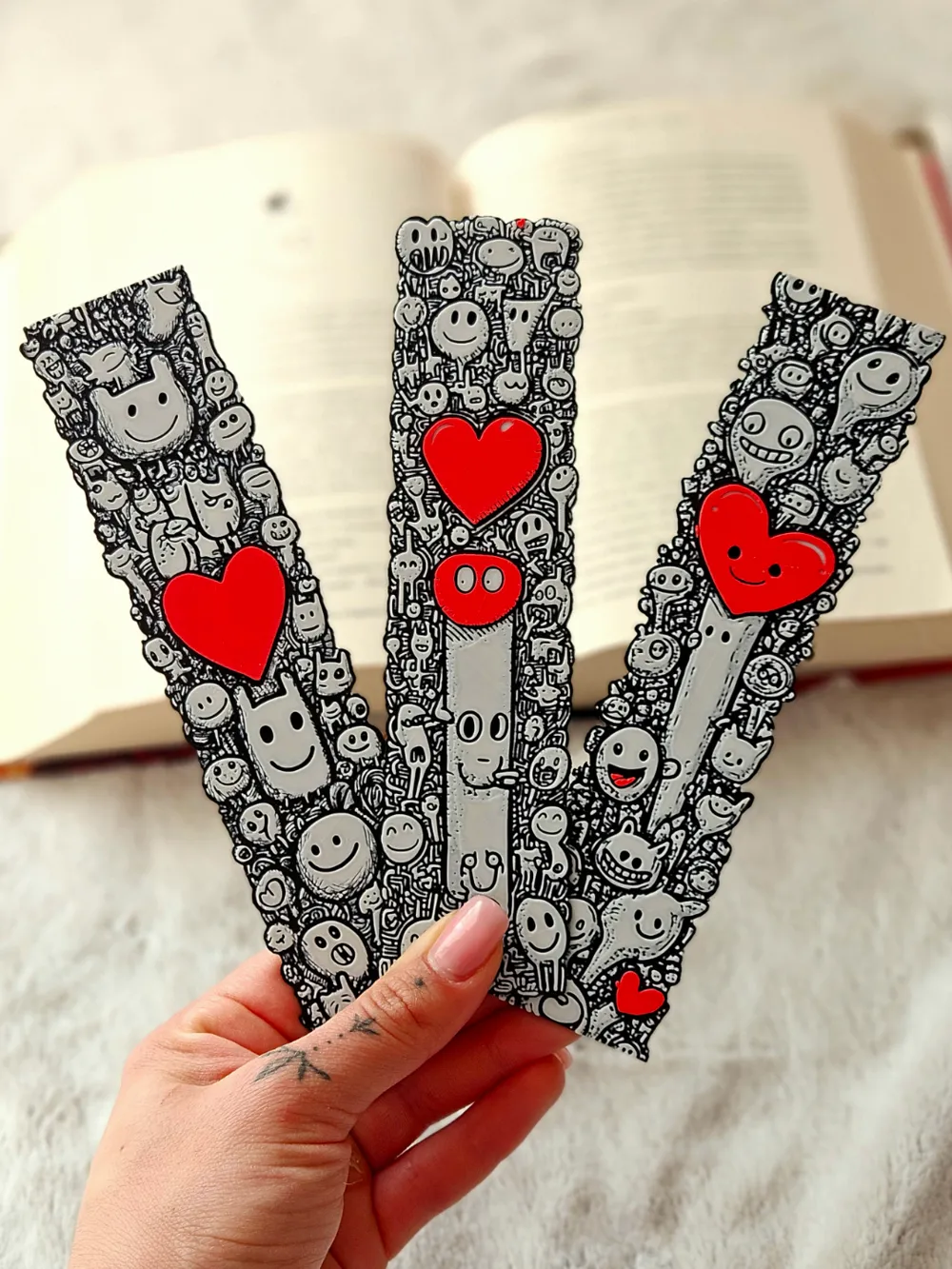 Love Doodles - Bookmarks Set - Free 3D Print Model - MakerWorld
