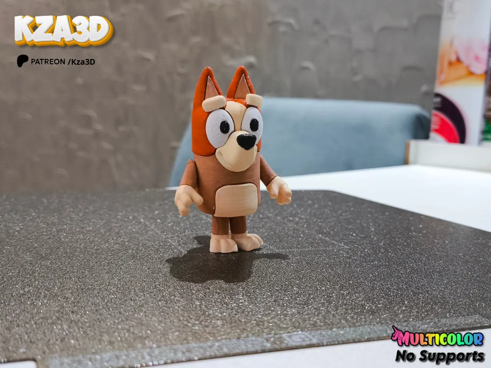 Bingo Articulated Puppet (Bluey) - Free 3D Print Model - MakerWorld