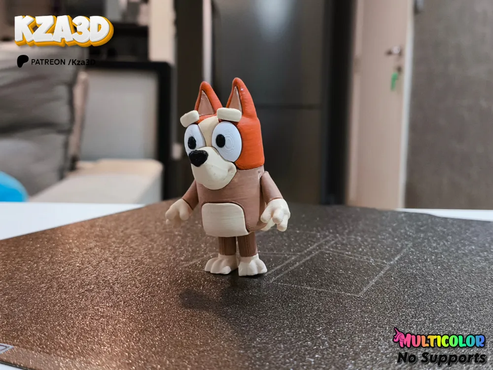 Bingo Articulated Puppet (Bluey) - Free 3D Print Model - MakerWorld