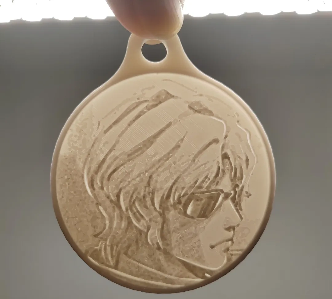Char Aznable lithophane keychain by Siegfried_Kircheis - MakerWorld