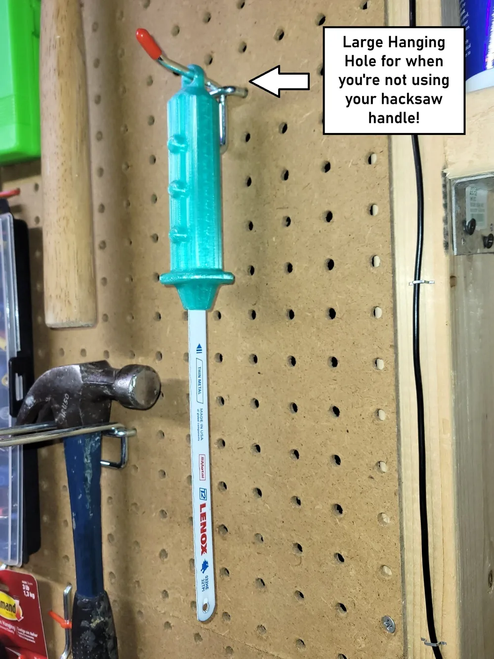 Hacksaw Handle With Guard (no inserts) - Free 3D Print Model - MakerWorld