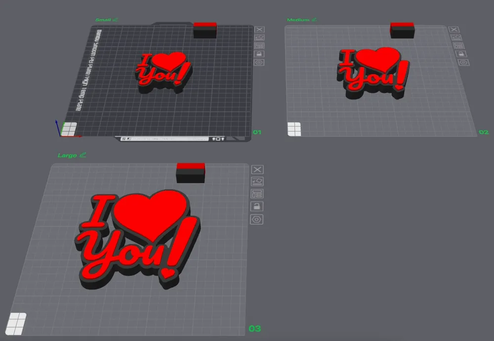 I "Heart" You Sign - 3 Sizes by GoodBBQ - MakerWorld