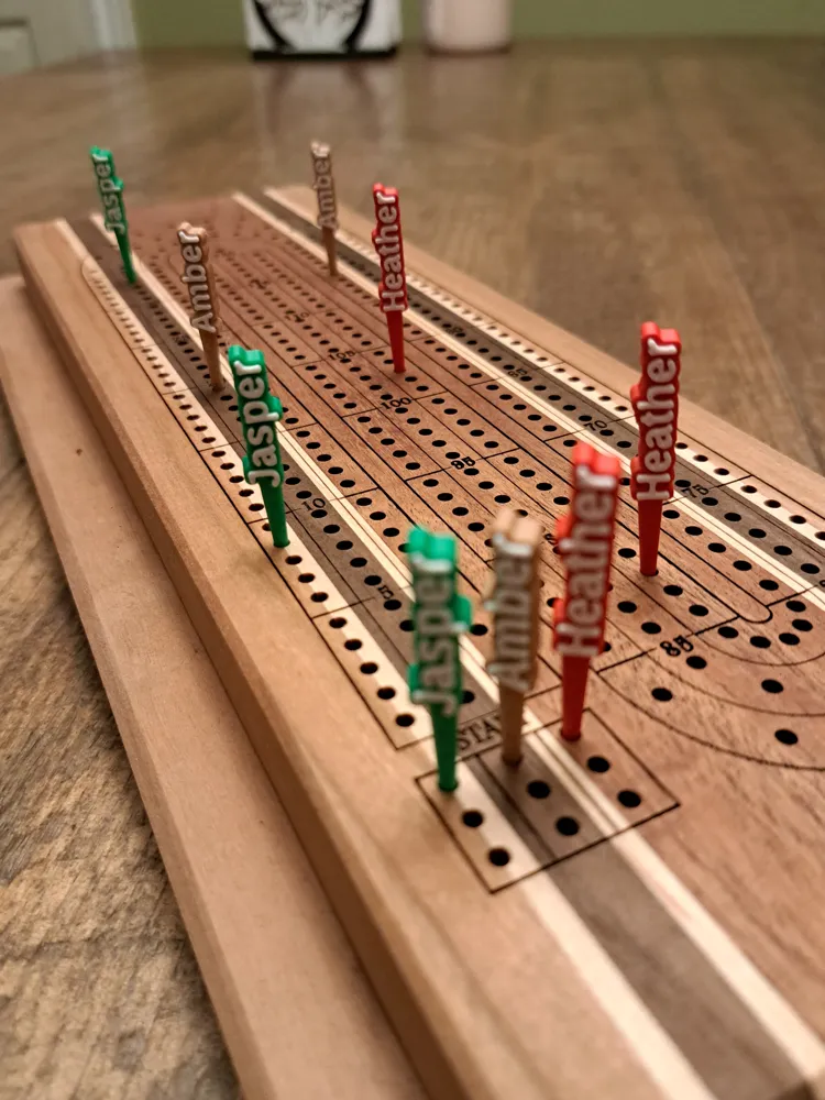 Custom Name Cribbage Pegs — Personalized Crib Pegs - Free 3D Print ...