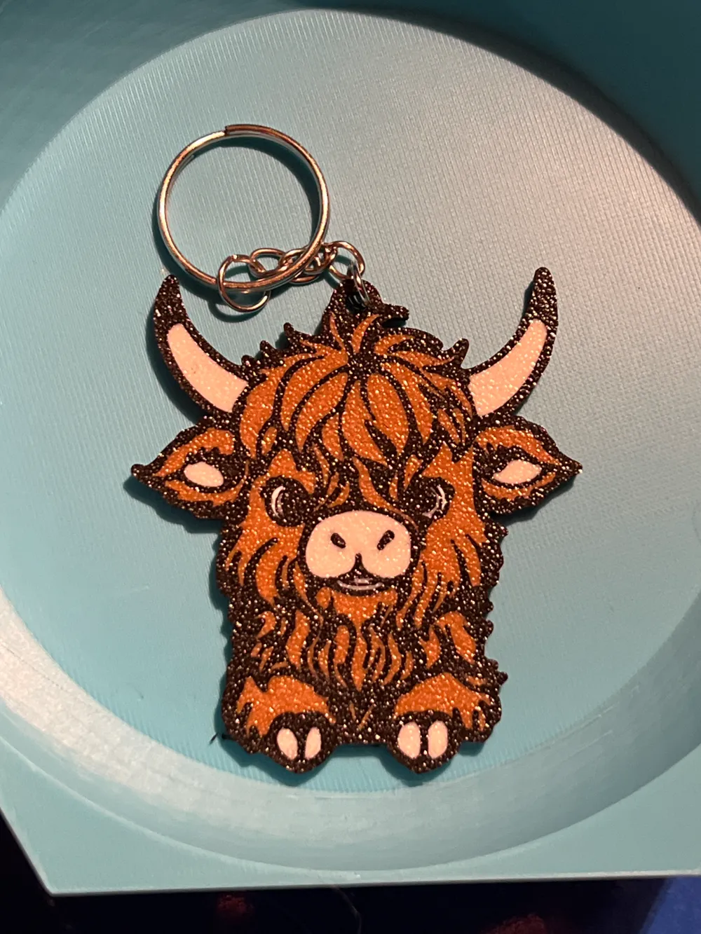 Highland Cow Keychain - Free 3D Print Model - MakerWorld