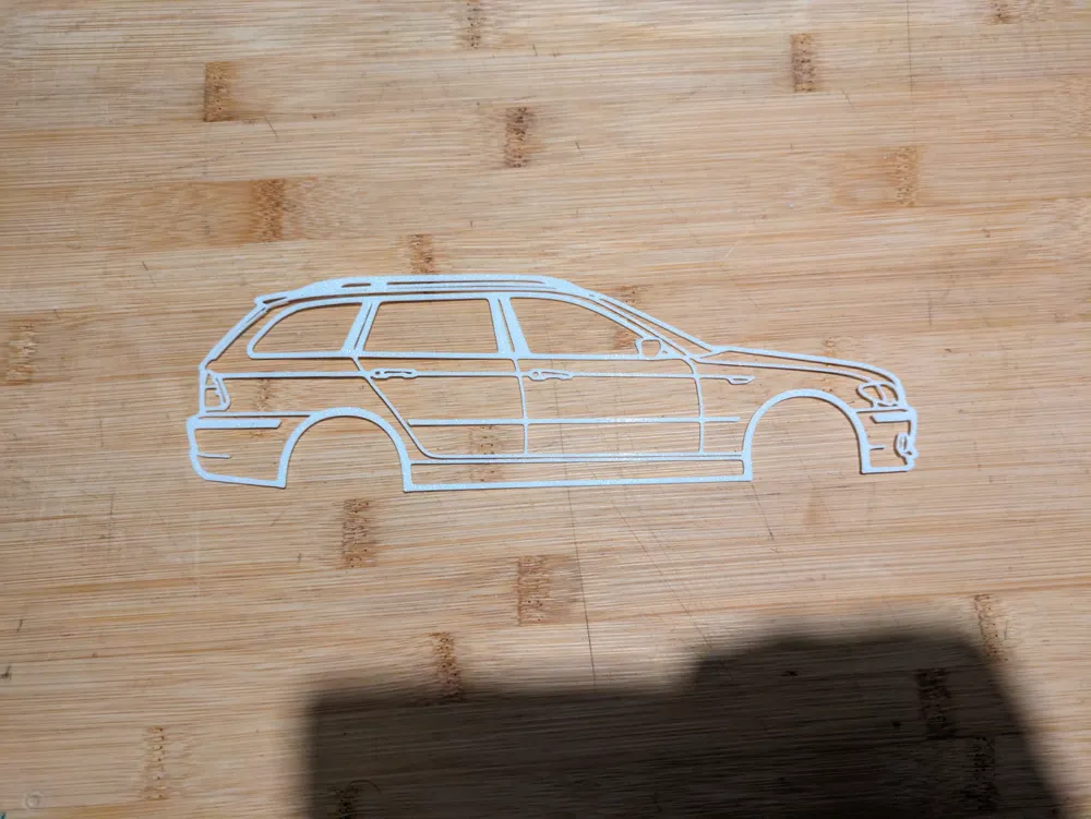 BMW E46 touring silhouette wall art by cruse2382 - MakerWorld