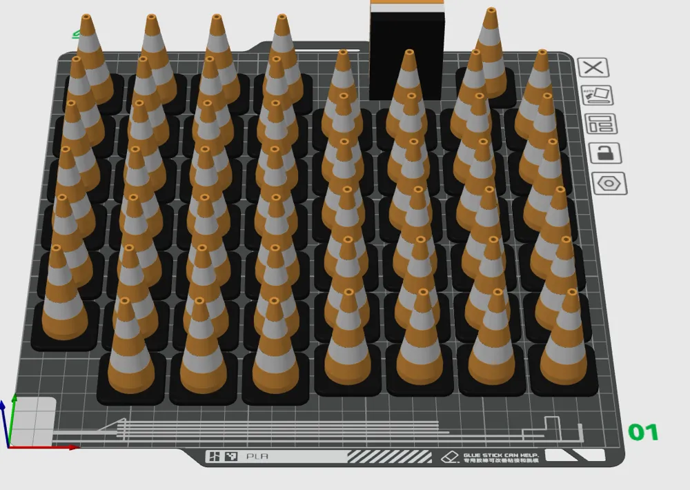 1/10 traffic cones by satterley172 - MakerWorld