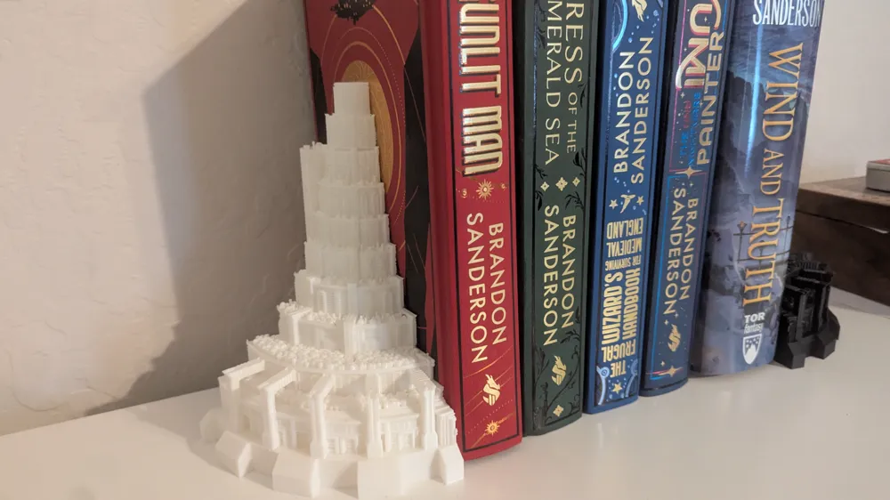 Stormlight Archive Bookends - Urithiru - Free 3D Print Model - MakerWorld