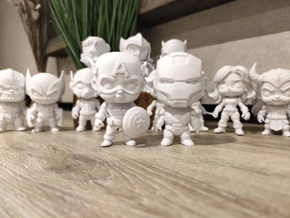 Set Chibi Marvel - Free 3D Print Model - MakerWorld