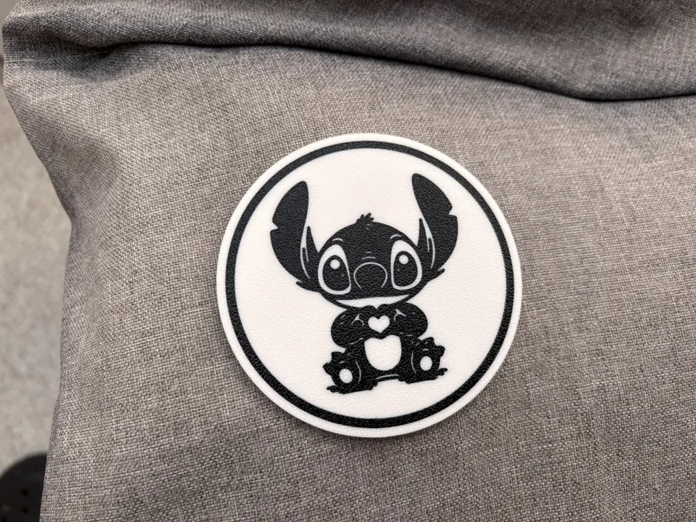 Stitch Coaster - Free 3D Print Model - MakerWorld