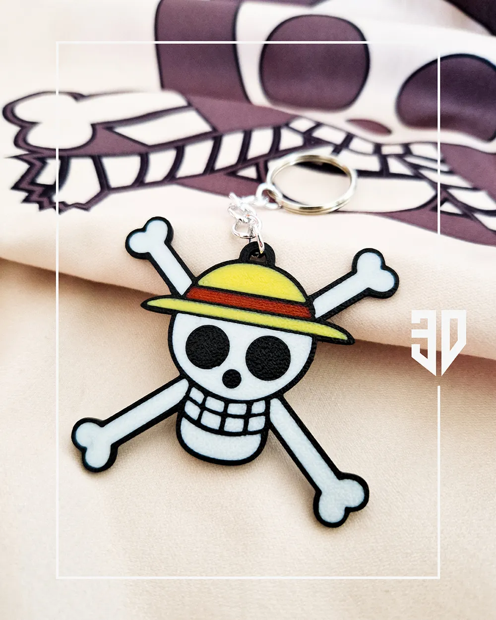 One Piece logo keychain by Erasmo_difonzo_3D MakerWorld: Download Free ...