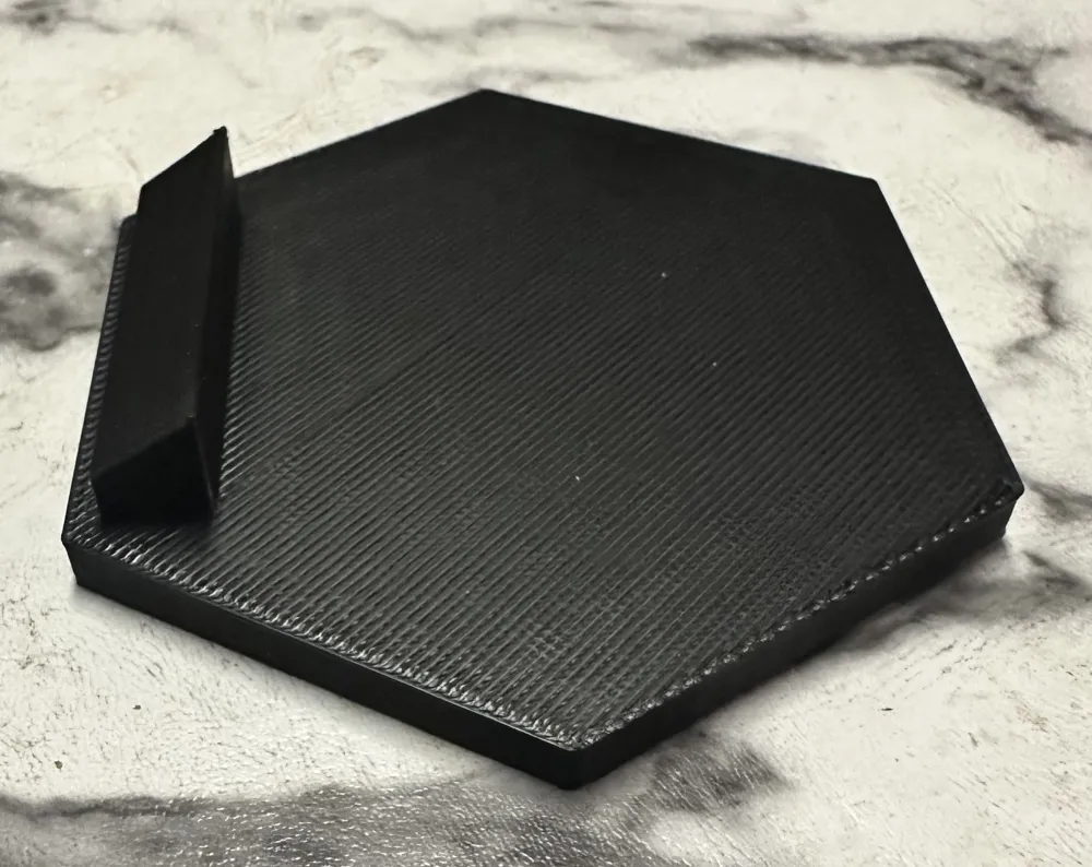 Hexagon Model Base with Sign Plate - Free 3D Print Model - MakerWorld