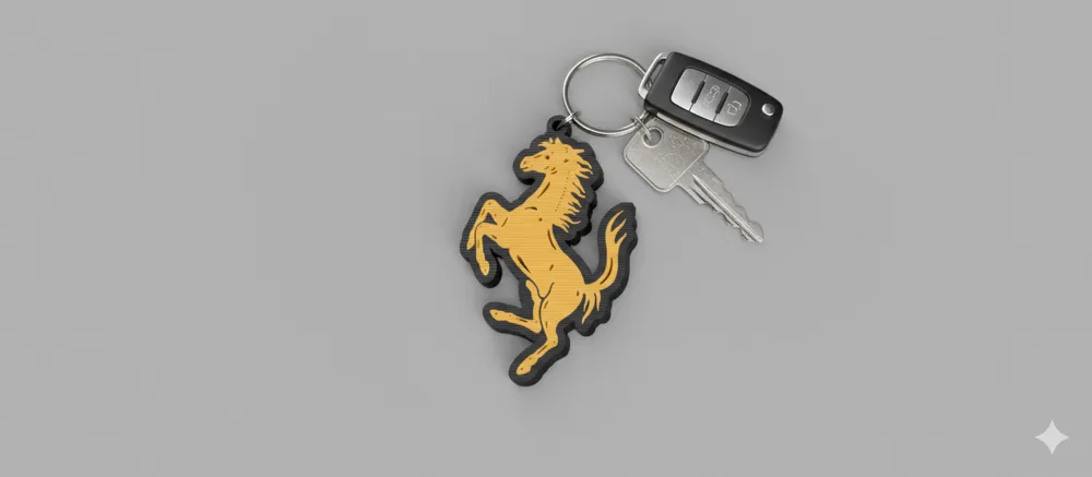 Ferrari Keychain - Free 3D Print Model - MakerWorld