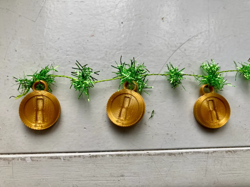 Mario Coin Christmas Tree Ornaments by Patrick.PD MakerWorld: Download ...