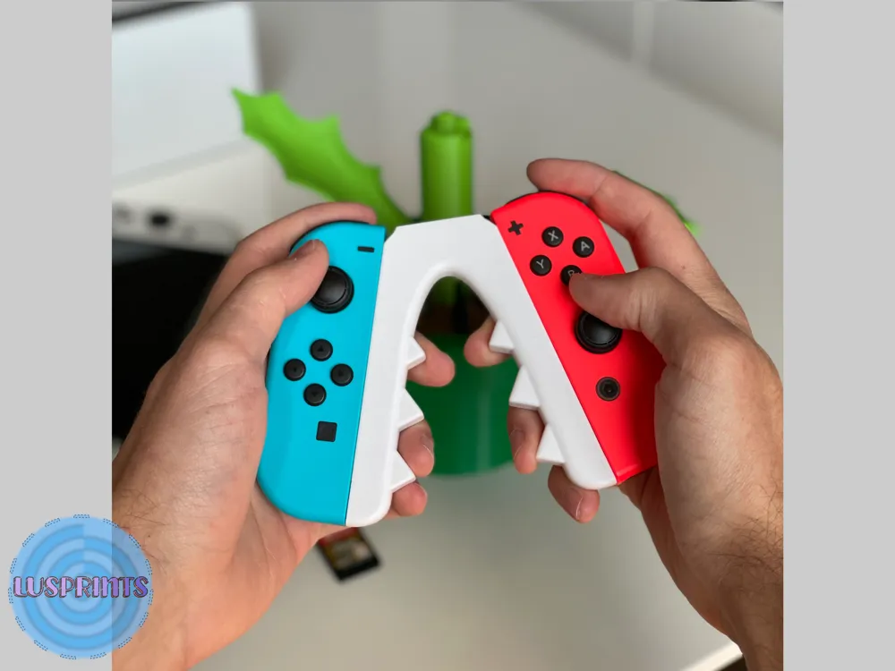 Piranha Plant JoyCon Grip | Cartridge Holder by Lusprints MakerWorld: Download Free 3D Models