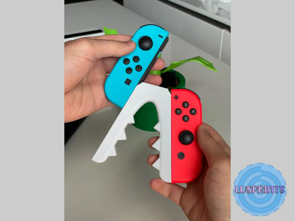 Piranha Plant JoyCon Grip | Cartridge Holder by Lusprints MakerWorld: Download Free 3D Models