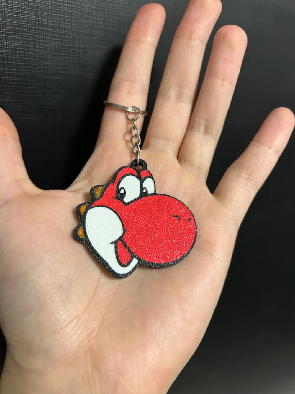 Cute Red Yoshi Keychain Remixed by Super3D - MakerWorld
