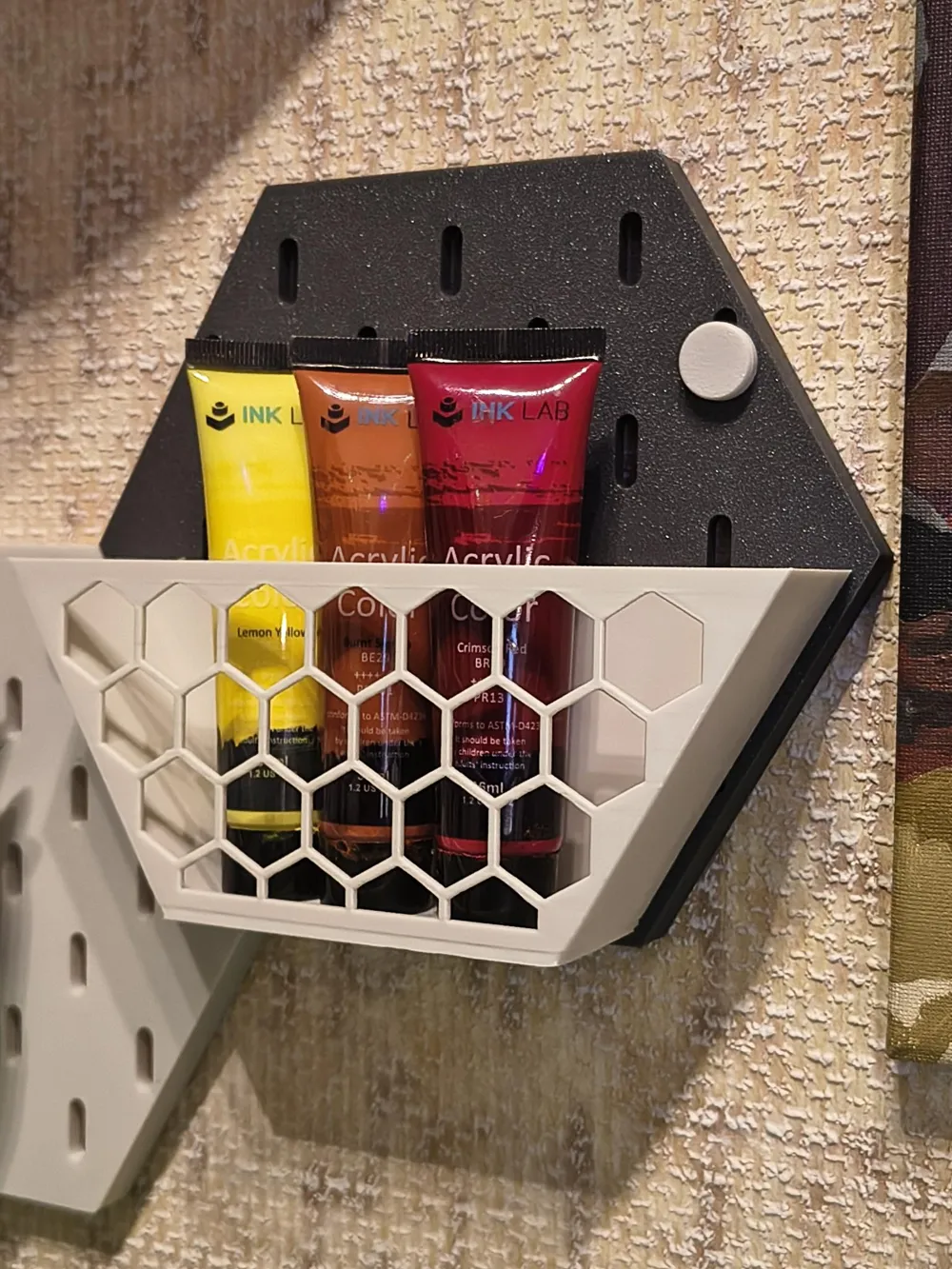Skadis Hex-storage box - Free 3D Print Model - MakerWorld