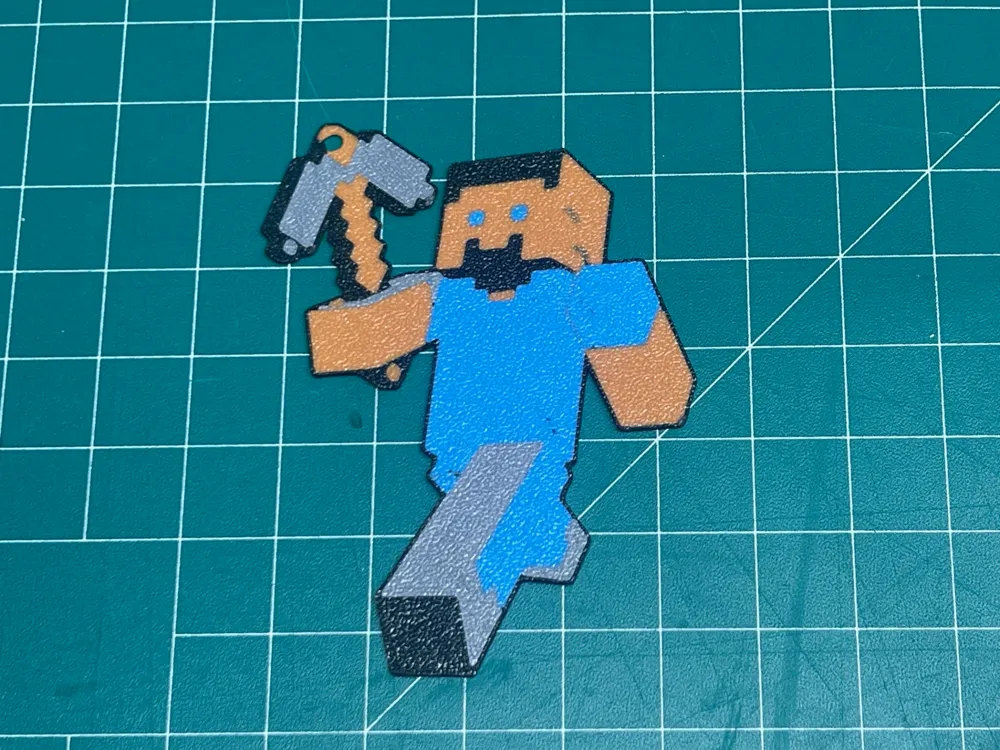 Minecraft Steve Keychain by VerusIndustries - MakerWorld