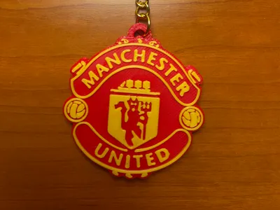 Manchester United Keychain by 3DCATOR - MakerWorld