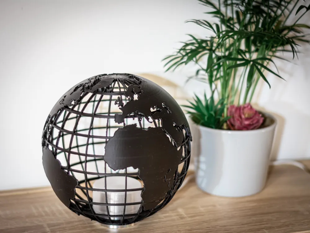 Transparent Earth Globe - Lamp by Megatiks MakerWorld: Download Free 3D ...