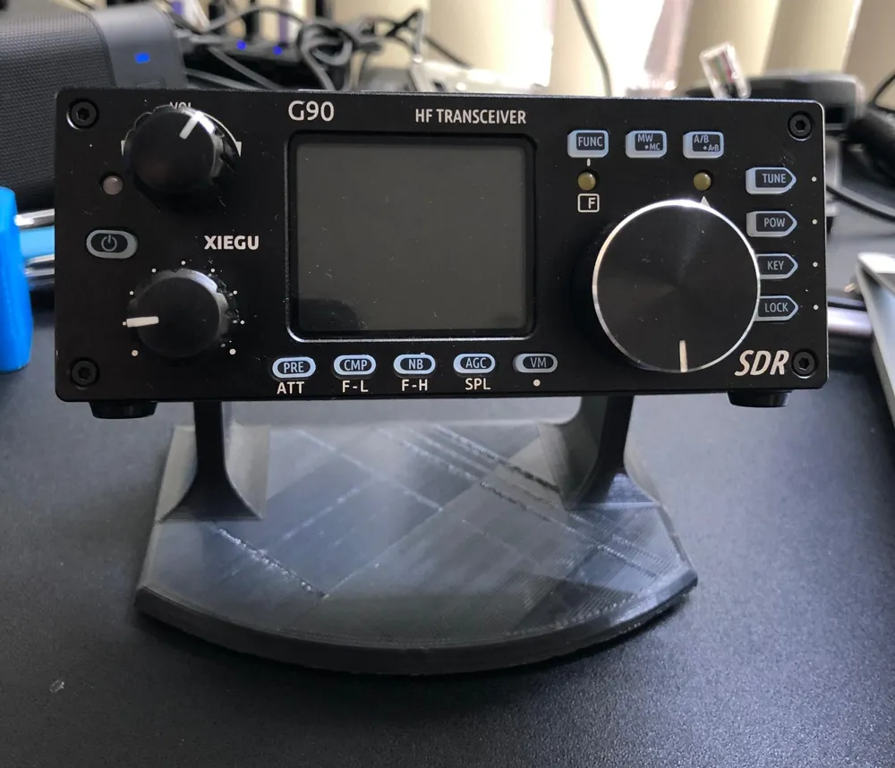 Xiegu G90 Front Unit Stand by andreahaku - MakerWorld
