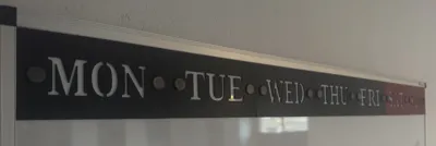 Whiteboard Weekly Modular Template - Free 3D Print Model - MakerWorld
