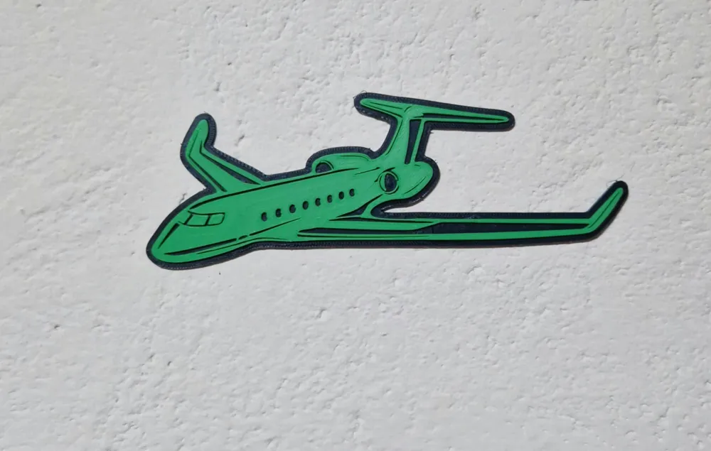 Stylish Green & Black Gulfstream G650 by 3dstenox MakerWorld: Download ...