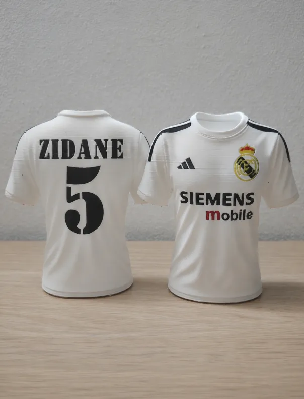 Real Madrid 2000–2001 Trikot – Zidane #5 – Kostenloses 3D-Druckmodell ...