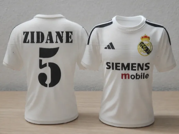 Real Madrid 2000–2001 Trikot – Zidane #5 – Kostenloses 3D-Druckmodell ...