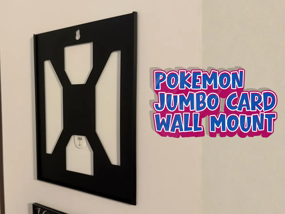 Pokemon Jumbo Card Wall mount and desk stand - Free 3D Print Model ...