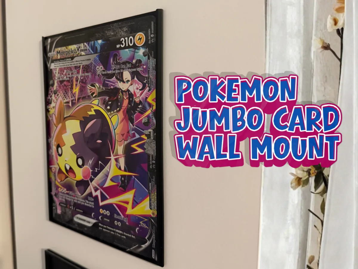 Pokemon Jumbo Card Wall mount and desk stand - Free 3D Print Model ...