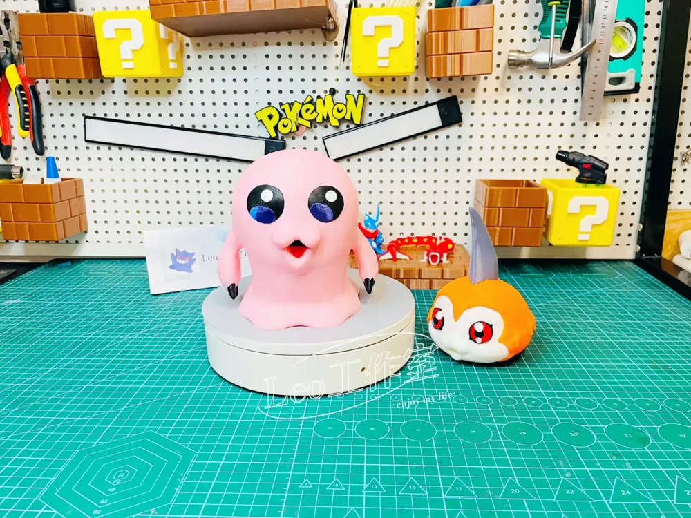 Digimon Mochimon — Nougatmon (Multi-color Assembly) by 手残的Leo - MakerWorld
