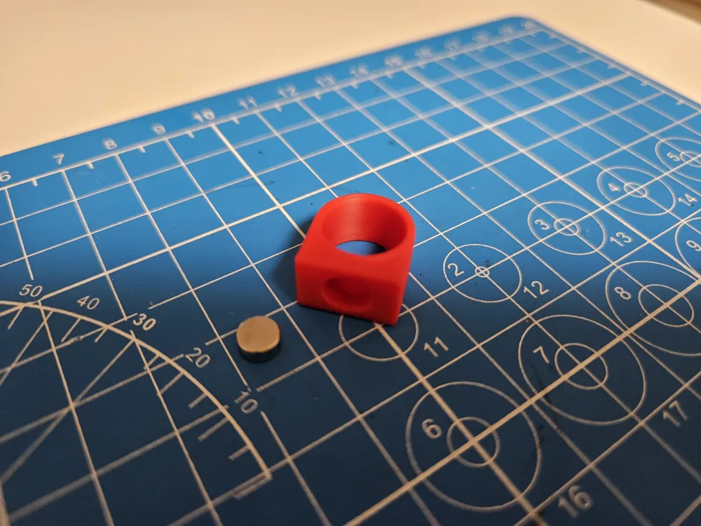 Pen Magnet Mount - Customize or ready print by Derek MakerWorld: Download Free 3D Models