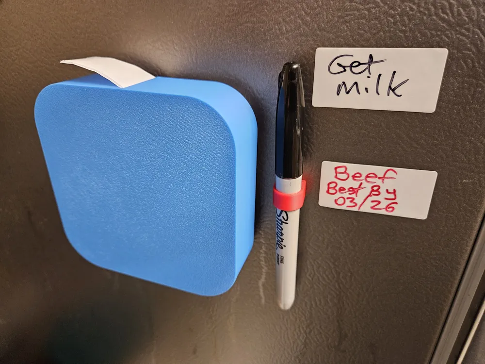 Pen Magnet Mount - Customize or ready print by Derek MakerWorld: Download Free 3D Models