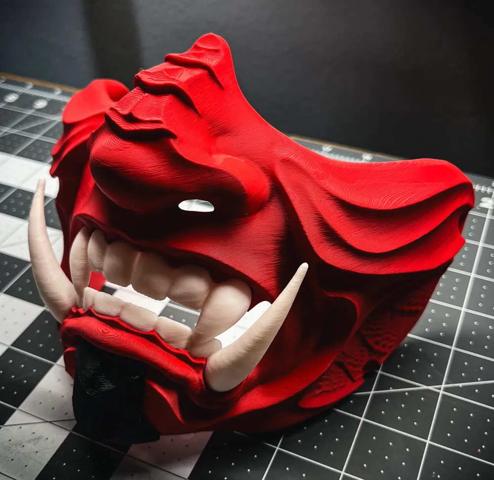 Samurai Oni Mask DA by DeKorverArt MakerWorld: Download Free 3D Models