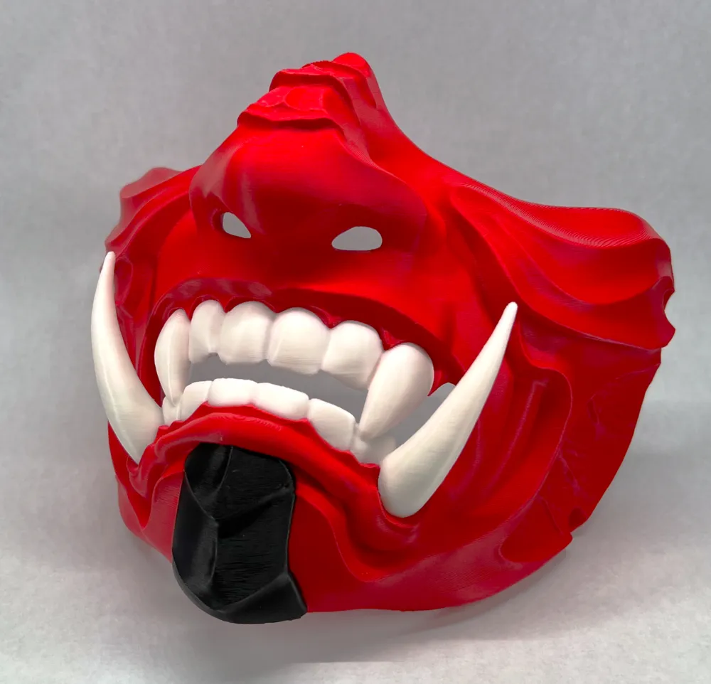 Samurai Oni Mask DA by DeKorverArt MakerWorld: Download Free 3D Models