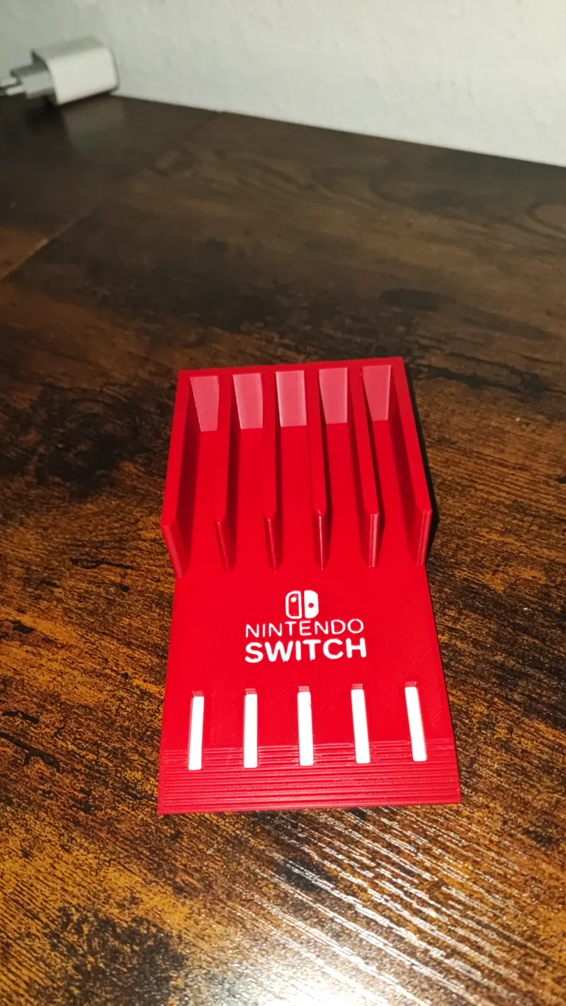 Nintendo Switch Holder with Card Slots by Rukia385 - MakerWorld