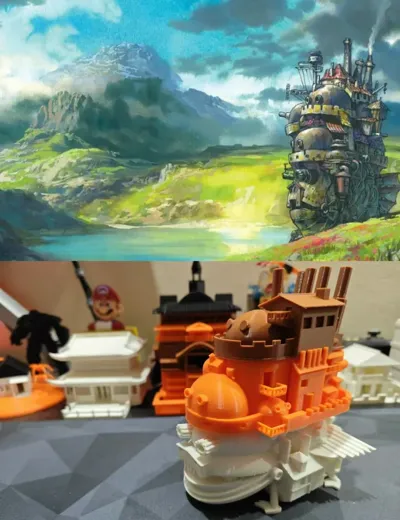 Howl's Moving Castle (Miniature Model) by user_1760951537 MakerWorld ...
