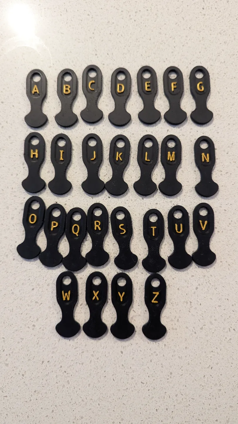 Trolley Key Keychain with Initials by cmeggyesy - MakerWorld