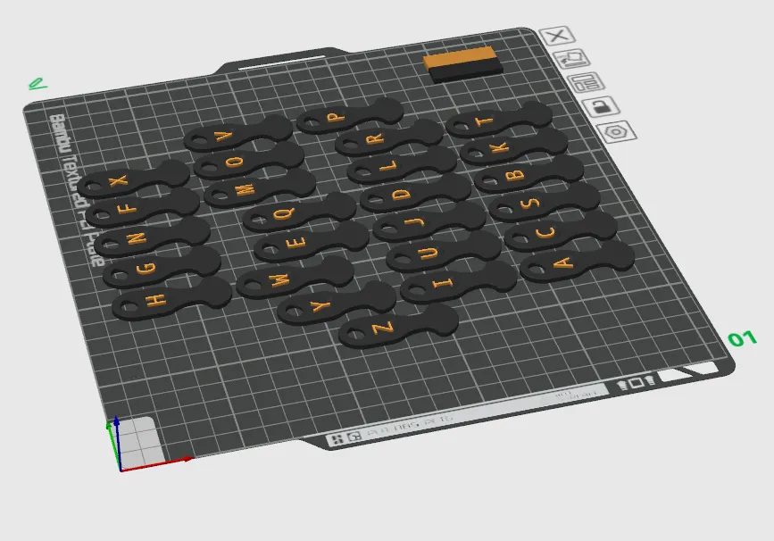 Trolley Key Keychain with Initials by cmeggyesy - MakerWorld