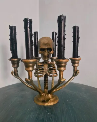 Skull Candlestick by Zona3d MakerWorld: Download Free 3D Models