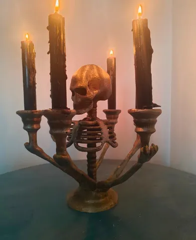 Skull Candlestick by Zona3d MakerWorld: Download Free 3D Models