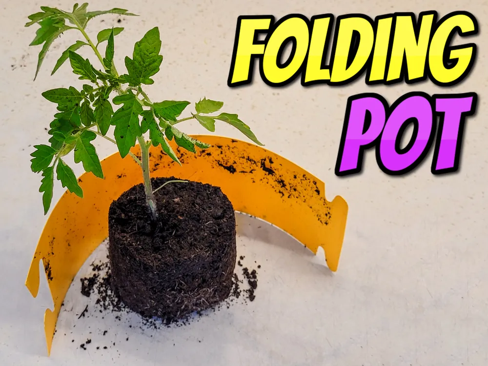 Folding pot - seedling starter by Tripo.yt MakerWorld: Download Free 3D ...