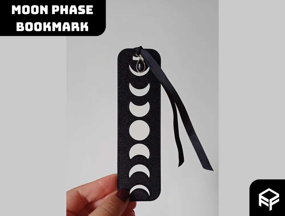 Moon Phase Bookmark by FF3D.Makes MakerWorld: Download Free 3D Models